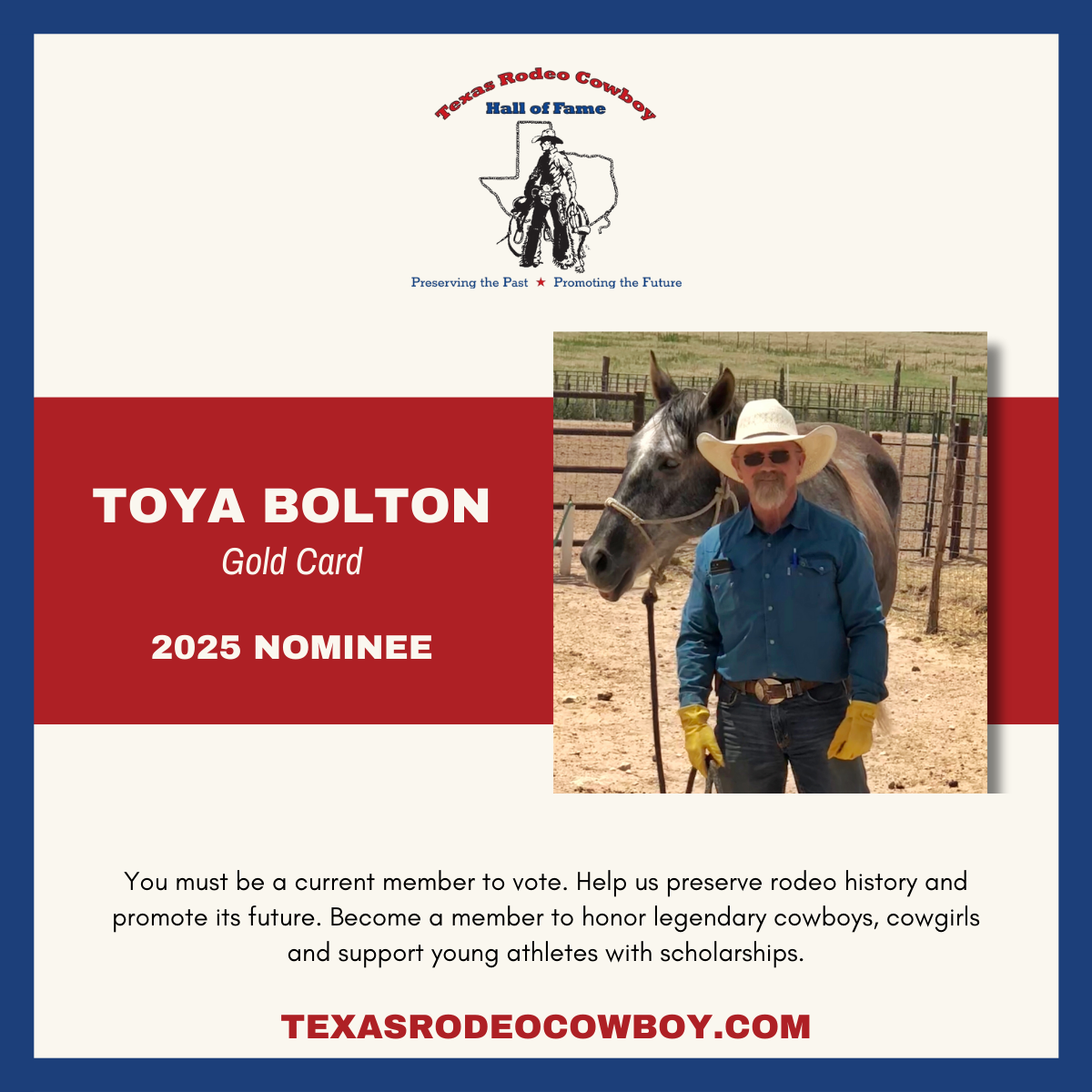 Gold Card - Texas Rodeo Cowboy Hall of Fame