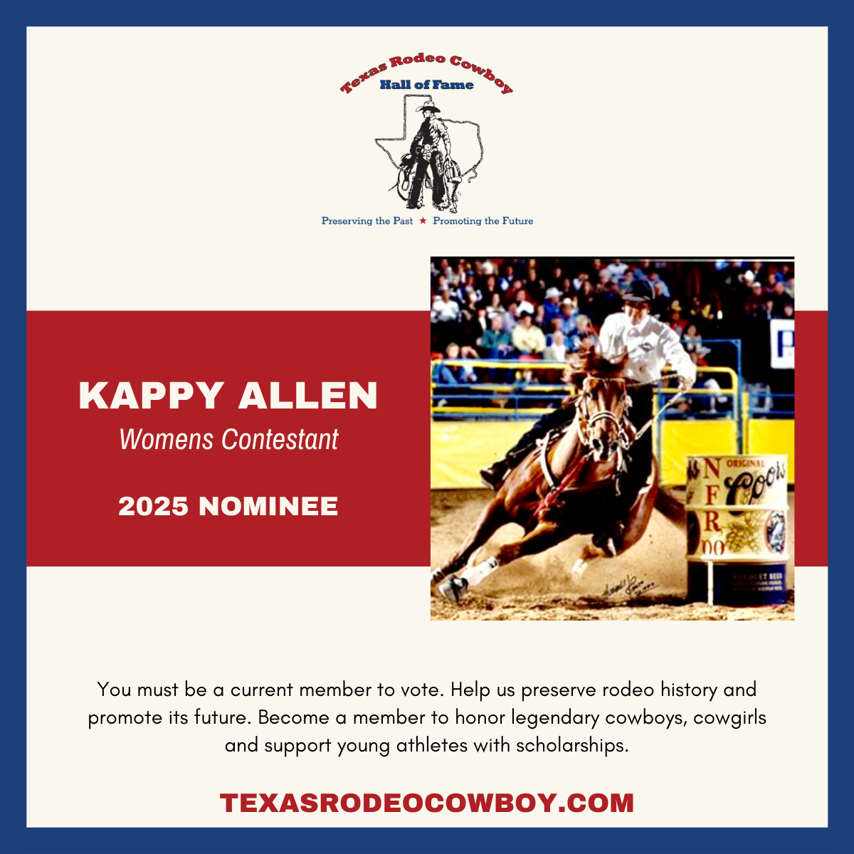 Women's Contestants - Texas Rodeo Cowboy Hall of Fame